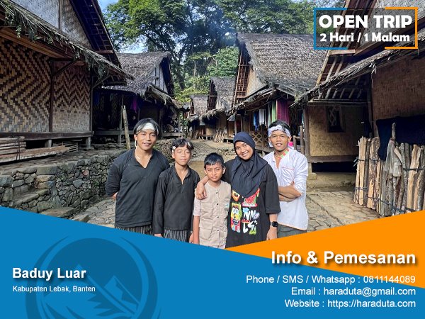 Open Trip Baduy Luar dan Jembatan Akar 01 - 02 Februari 2025 - haraduta.com